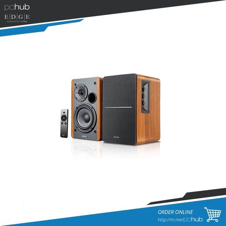 Edifier R1280DB, 2.0, brown, speakers, studio, BT, remote | Lazada PH