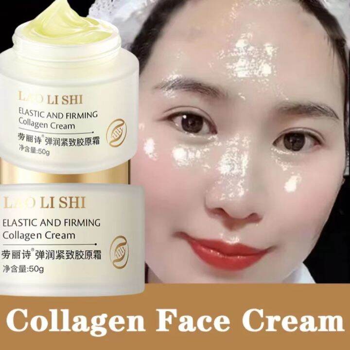Collagen Face Cream Lighten Dark Spots Repair Damaged Skin Whitening ...