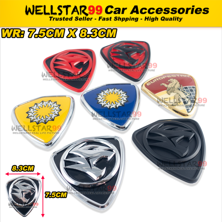 Proton 3D Logo Emblem For Waja MMC FLX BLM Persona Satria Neo (Rear ...