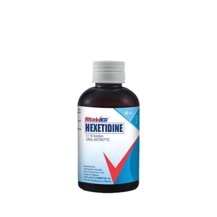 RiteMed Hexetidine 0.1% Solution 60 ml Oral Antiseptic | Lazada PH