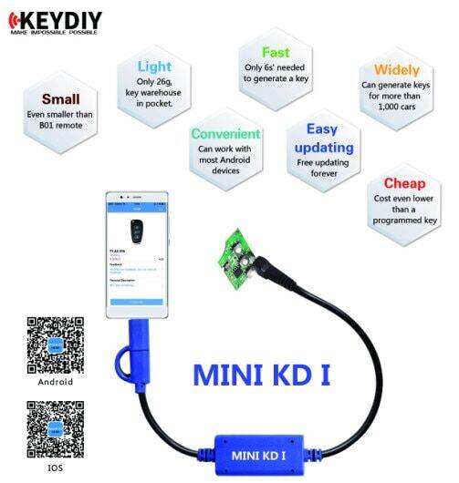 KEYDIY Mini KD Key Generator รีโมทคลังสินค้าในโทรศัพท์ของคุณรองรับรีโมท ...