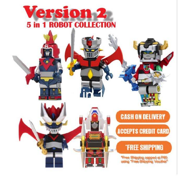 Version 2 - Lego Compatible VOLTES V T2 MAZINGER Z DAIMOS GREAT ...