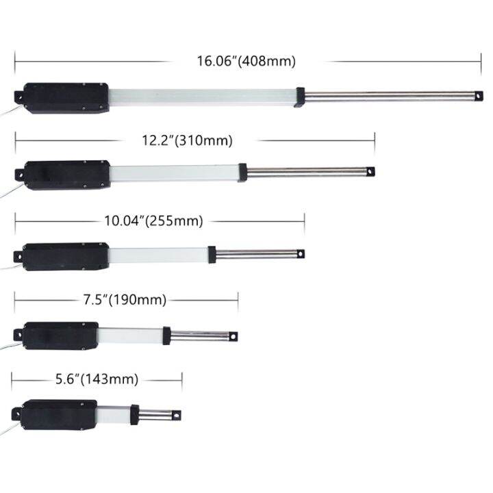 Linear Actuator 12 V โวลต์ไฟฟ้า Lineal Push Rod Mini มอเตอร์15มิลลิเมตร ...