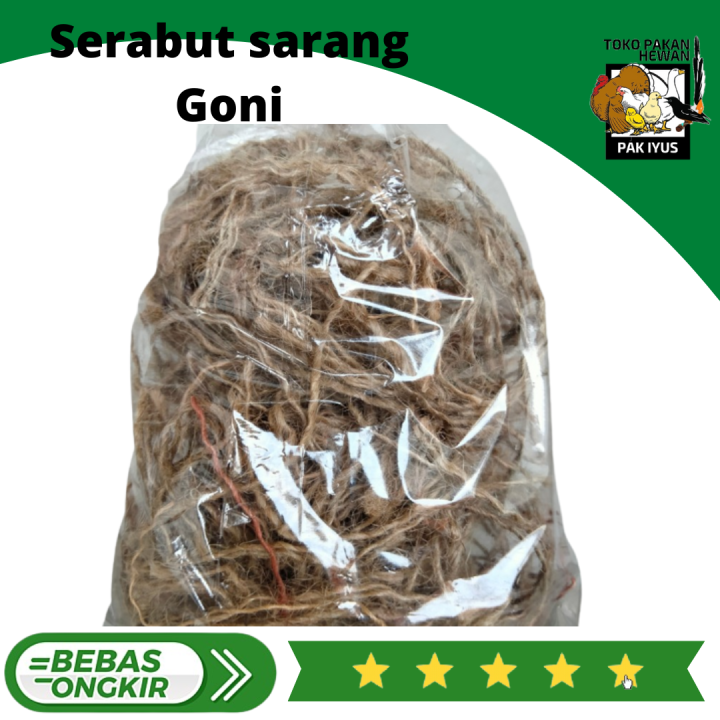 SERABUT SERAT GONI SARANG BURUNG BERTELUR DARI KARUNG GONI UNTUK KENARI ...