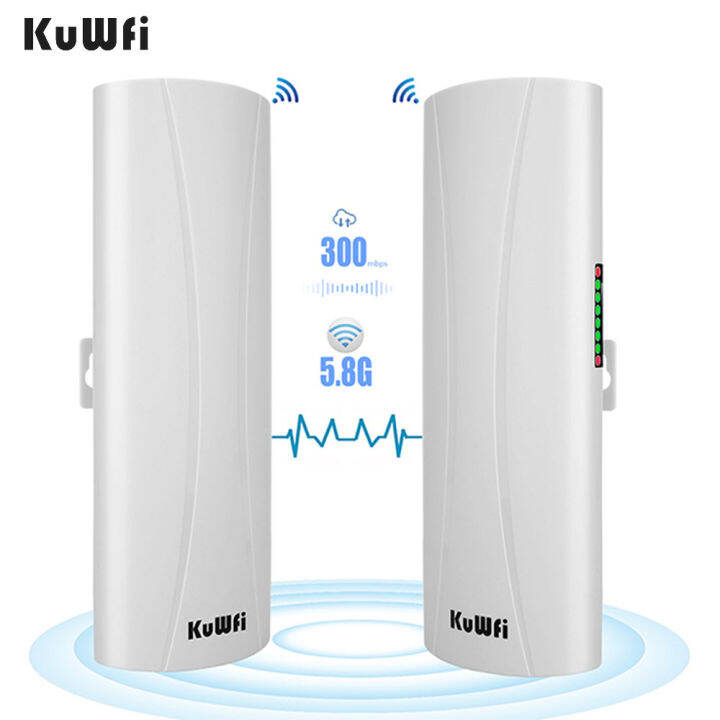 KuWFi Wireless Bridge Router Outdoor 5.8G 1-3KM Long Range Wifi ...