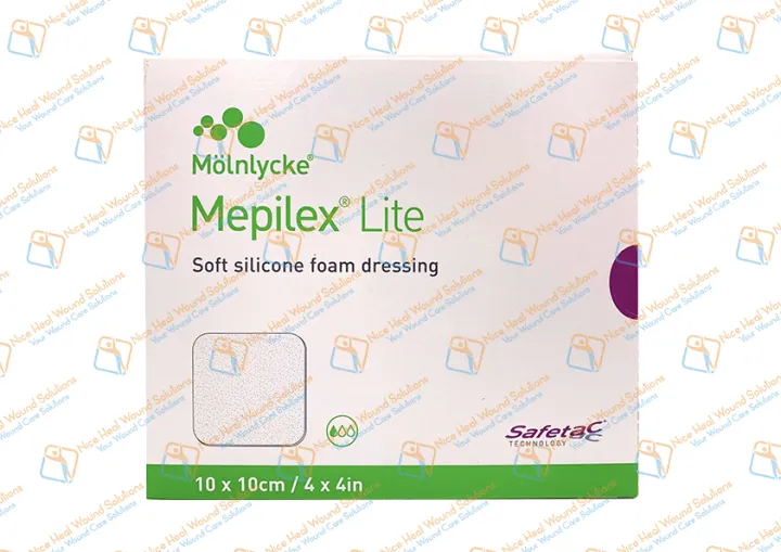 284100 Molnlycke Mepilex Lite Thin Foam Dressing 10cm x 10cm 5's | Lazada