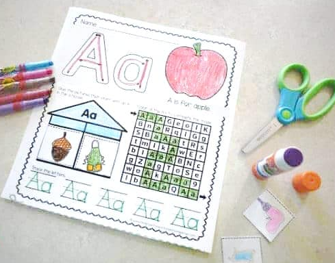26 Letters From-A-to-Z Alphabet Activities Worksheets ABC Cognition ...