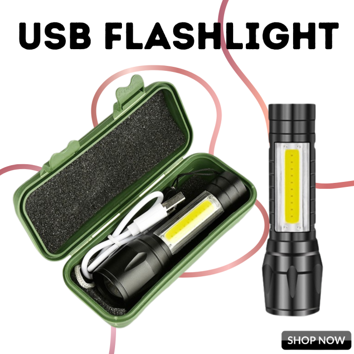 USB charge flashlight | Lazada PH