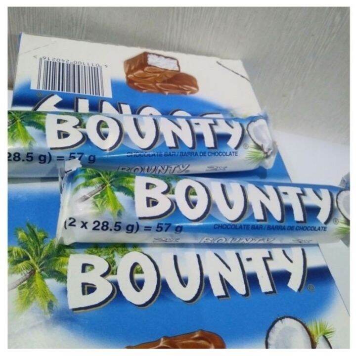 Cokelat bounty 57 gram chocolate susu karamel kelapa asli saudi arabia ...