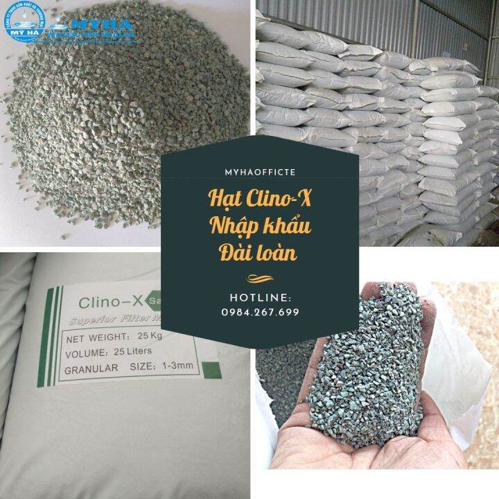 Hạt quặng Clino-X (nhập khẩu Đài Loan) xử lý nước nhiễm Amoni, Asen gói ...