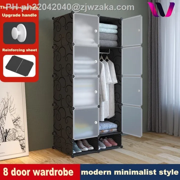 wardrobe closet DIY 8 Grid Wardrobe Closet Cubes Multifunction Wardribe ...
