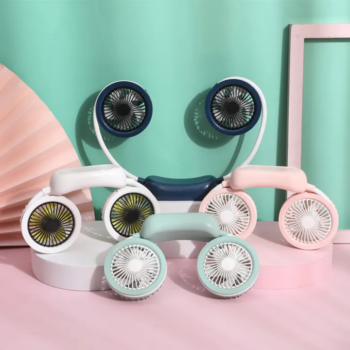 Neck fan cooler Portable Neck Fan Hands Free Bladeless Hanging Sport ...