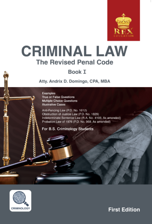 Criminal Law The Revised Penal Code Book I 2023 Edition By Atty