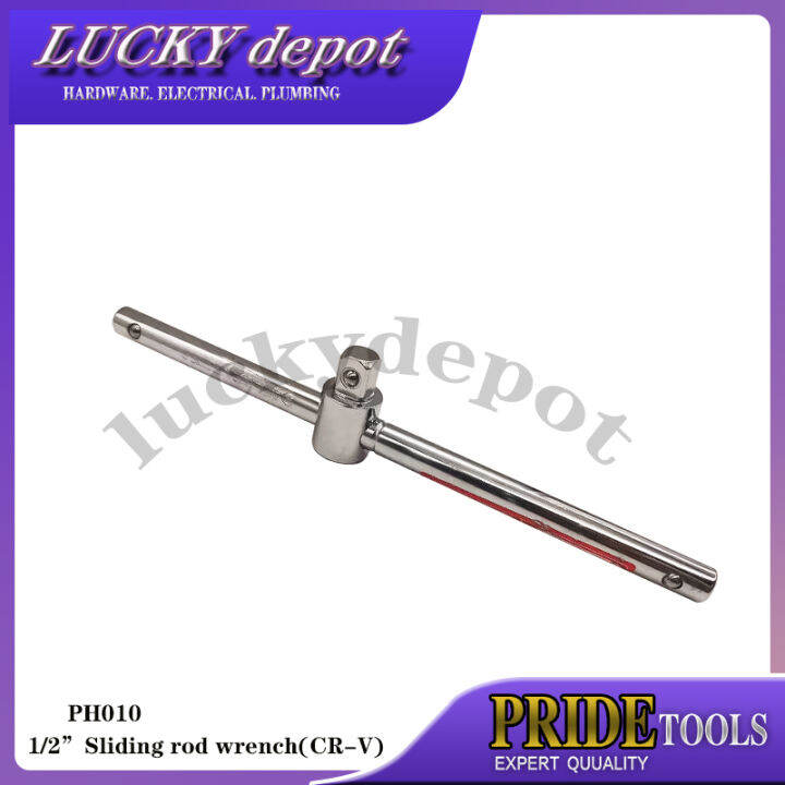 PRIDE PH010 1/2" Sliding T-Handle Socket Wrench Breaker Bar (CR-V) | Lazada PH