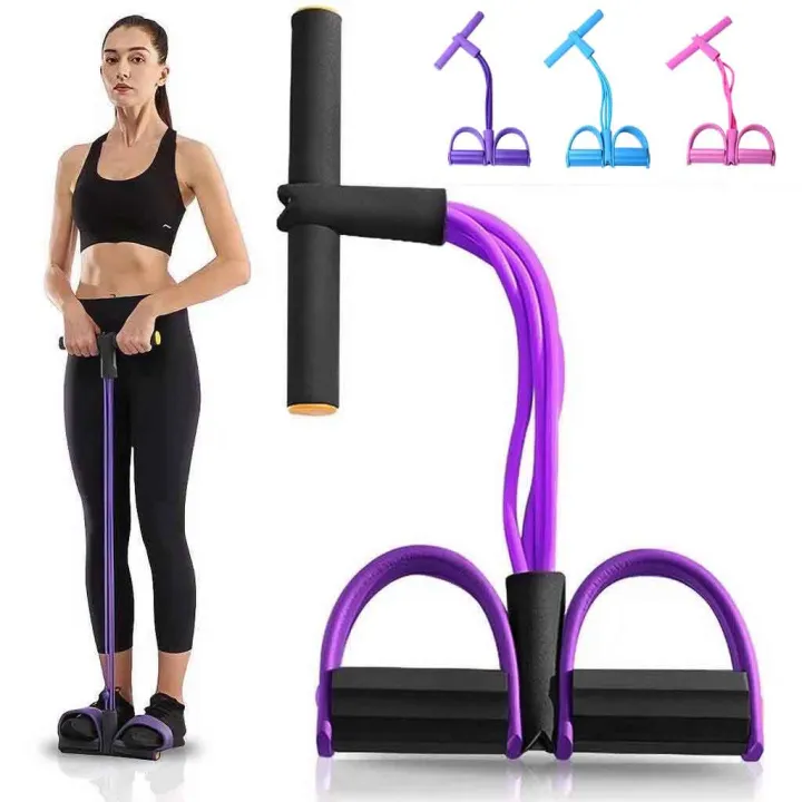 Multi Function Elastic Fitness Sit-up Pull Rope Bodybuilding Tension ...