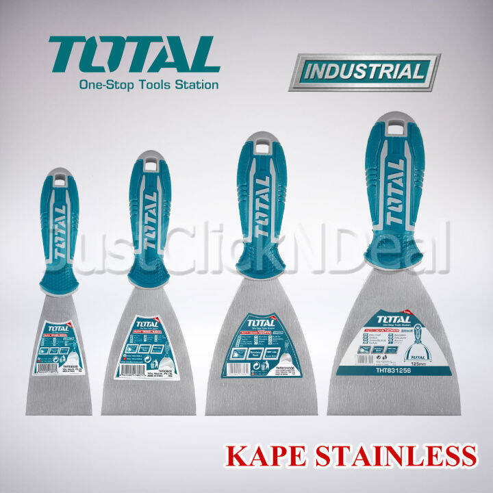 TOTAL Kape Stainless 60 80 100 125 mm Skrap Dempul Putty Trowe | Lazada ...