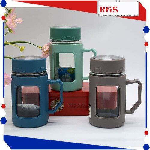 Mug Cangkir Botol Gelas Kaca 500ml Termos Botol Minum Air Panas Dingin ...