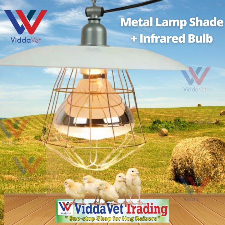 Hood and wiring with control temp dimmable Metal Heat Lamp Shade with ...