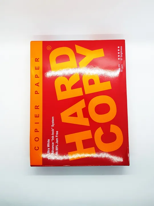 1ream HARD COPY copier bond paper sub 20 70gsm | Lazada PH
