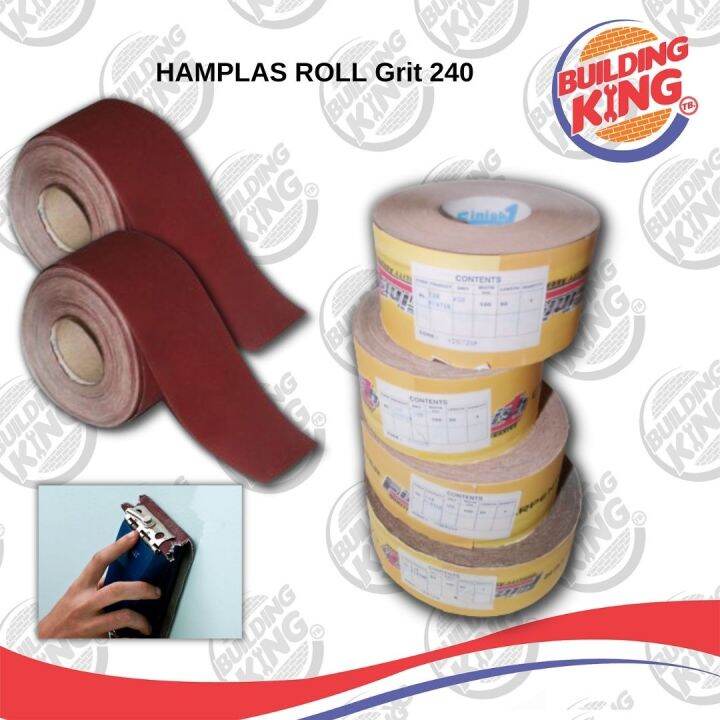 Amplas Roll Grit #240 Ampelas Hamplas Hampelas Roll Per Meter Grid 240 ...