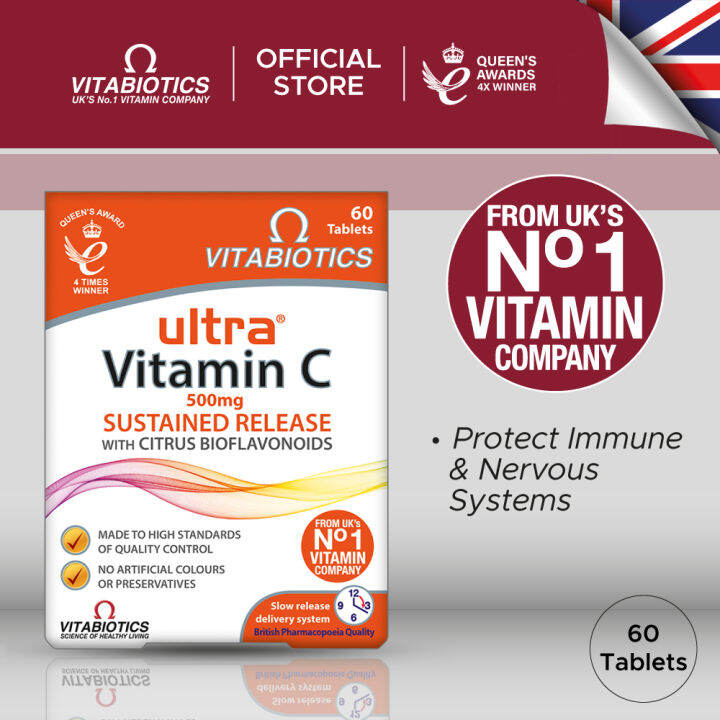 Vitabiotics Ultra Vitamin C 500mg sustained release with Citrus ... Vitabiotics Ultra Vitamin C 500mg sustained release with Citrus ...