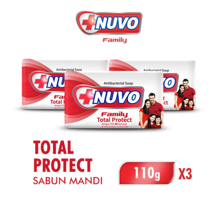 Nuvo Sabun Batang Family Total Protect 3 x 110g | Lazada Indonesia