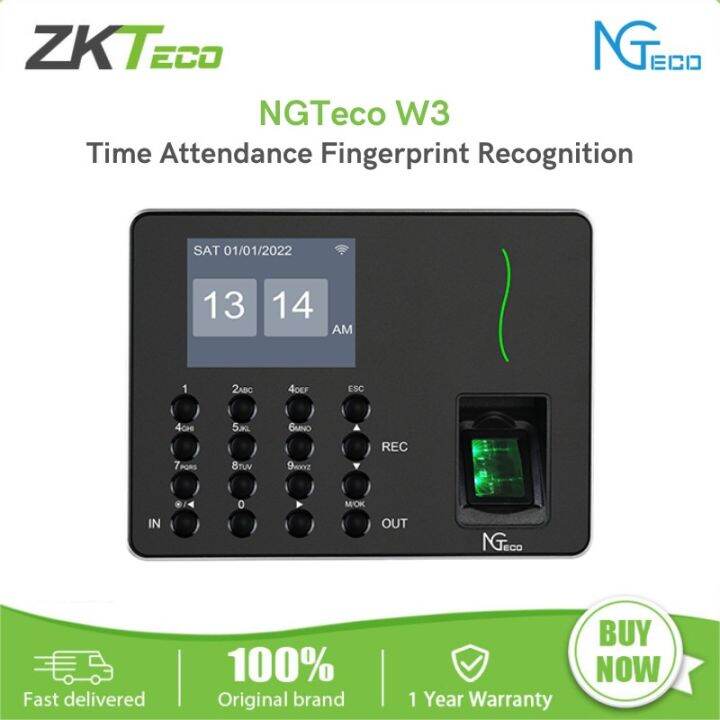 NGTeco by ZKTeco Biometrics Fingerprint Time Attendance WiFi Machine USB Reader Auto Accurate ...