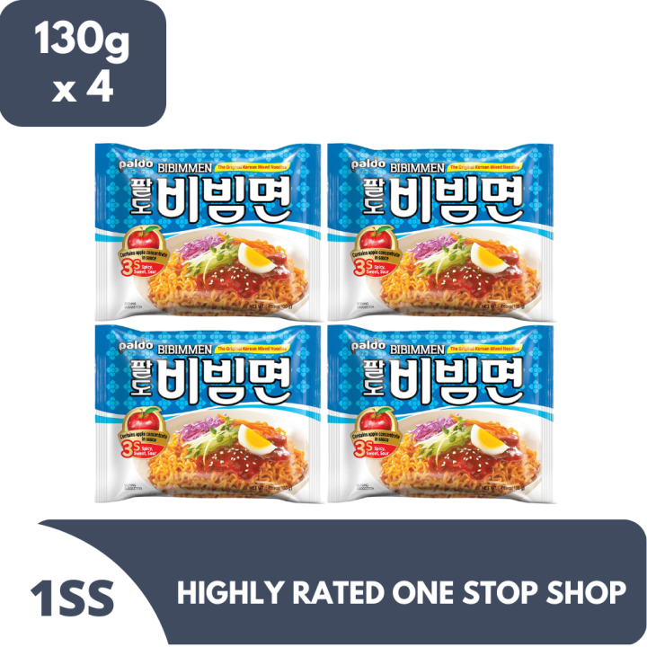 Paldo Bibimmen Instant Korean Noodles 130g x 4 | Lazada PH