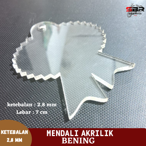 Bahan Mendali Wisuda Akrilik 7 Cm Polos Tebal 2.8 Mm Bentuk Akrilik ...
