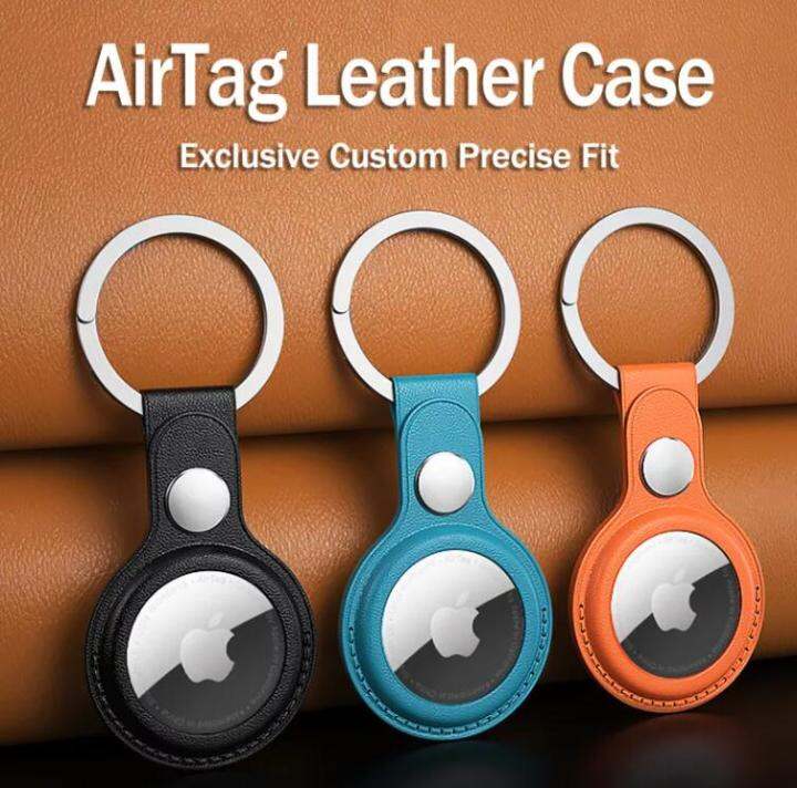 Leather Case For Apple AirTag Apple Locator Tracker Air Tag With ...