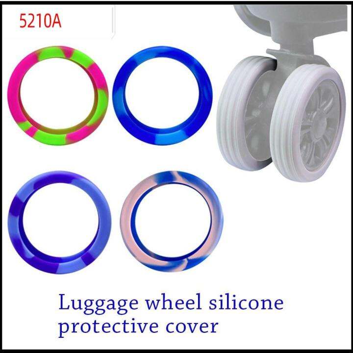 5210A 8PCS ด้วยเสียงเงียบ รองเท้าล้อกระเป๋า ลดการสึกหรอของล้อ ซิลิโคนทำจากซิลิโคน ฝาครอบป้องกัน ...