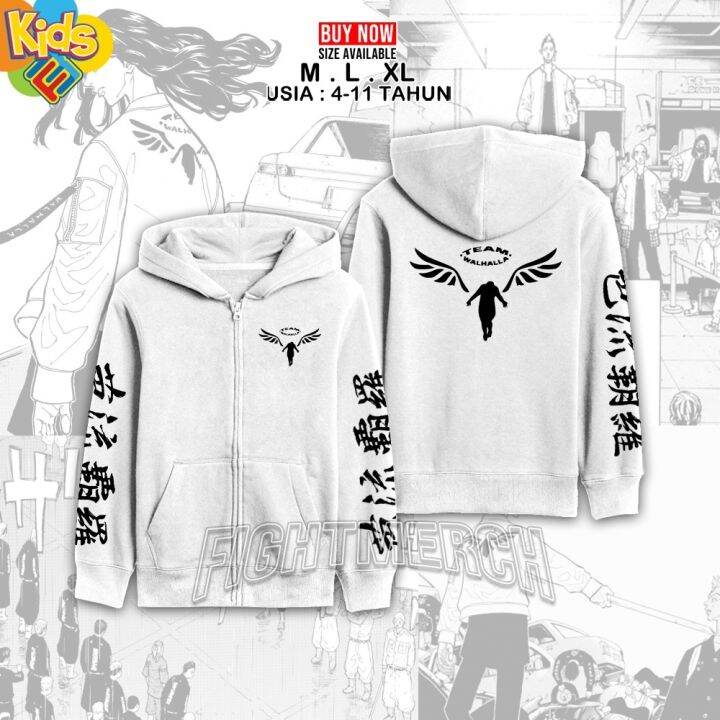 Gang Valhalla Team Walhalla Tokyo Revengers Hoodie Jacket - 3 ...
