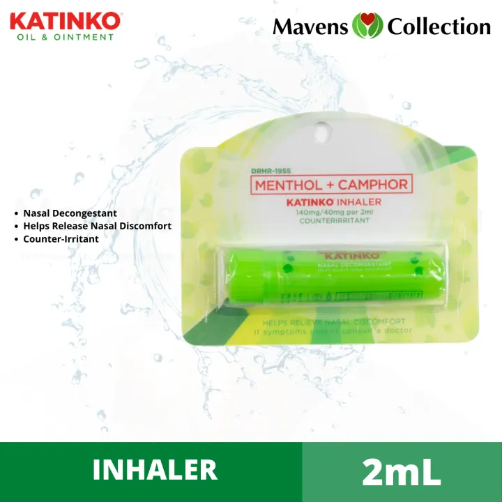Katinko Nasal Inhaler 140mg/40mg 2ml CounterIrritant by Mavens ...