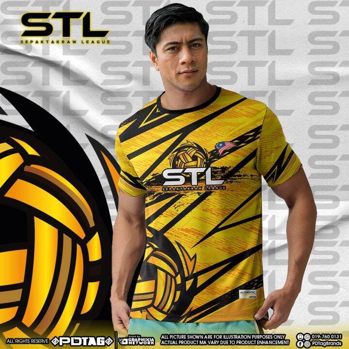 pdtag เสื้อยืดเสื้อยืด sublimated STL SEPAK TAKRAW ลีก 2022 | Lazada.co.th