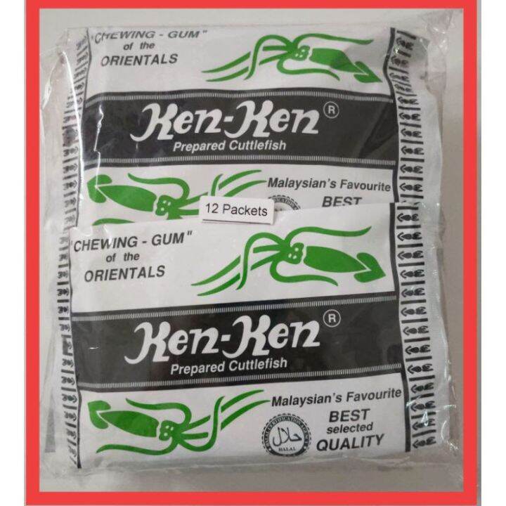 Ken-Ken Prepared Cuttlefish 12 packets (Ready Stock ) | Lazada