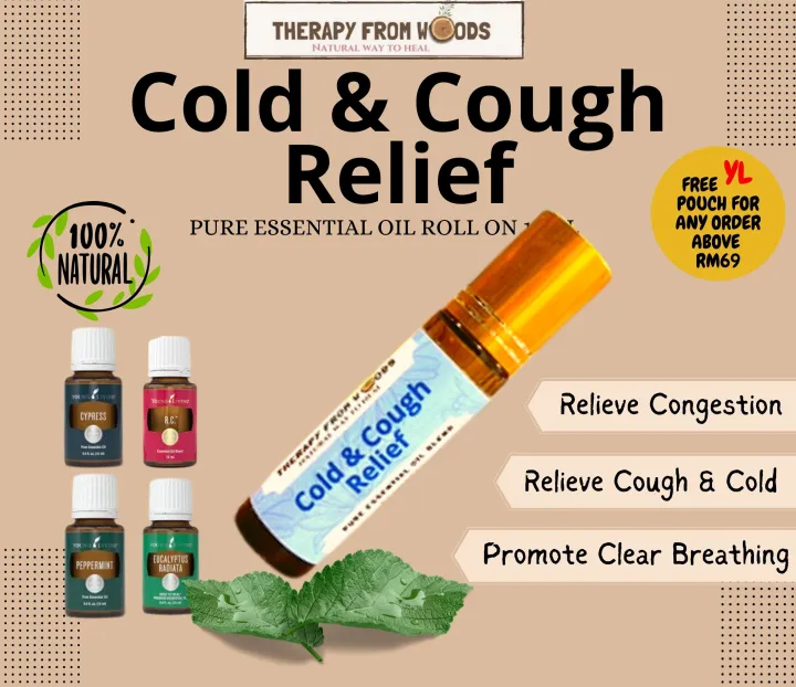 Cold & Cough Relief Essential Oil Roll-On Relieve cold and flu Bersin Selsema Sejuk Demam Tak ...