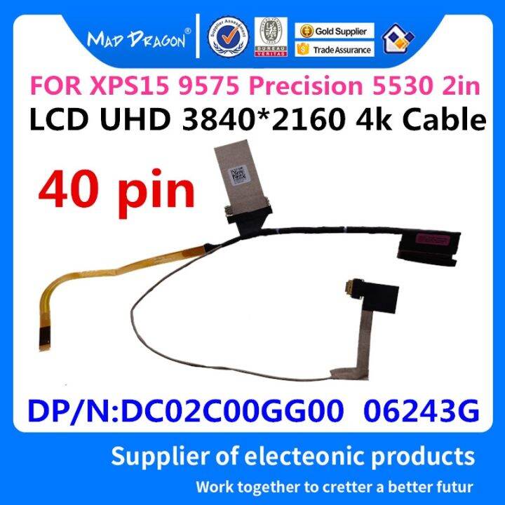 new original Laptop LCD LVDS EDP Cable UHD 4K Cable FOR Dell XPS 15 ...