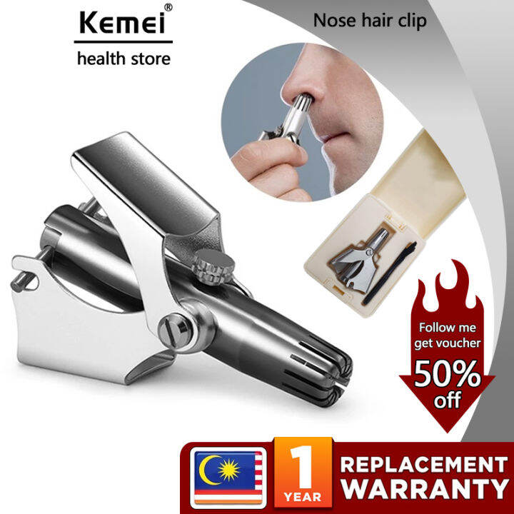 Manual Nose Hair Trimmer for Men/Woman Stainless Steel Manual Trimmer ...