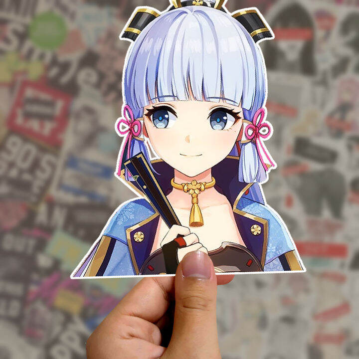 Ayaka Genshin Impact ไอยากะ Kamisato Ayaka สติ๊กเกอร์ เกนชิน 10cm ...