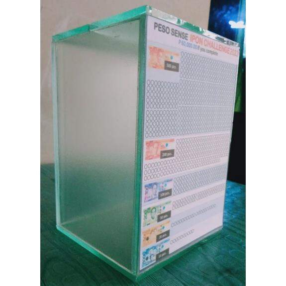 【🔥2023】 alkansya peso ipon challenge 2022 4Wx5Lx7H SMOKE | Lazada PH