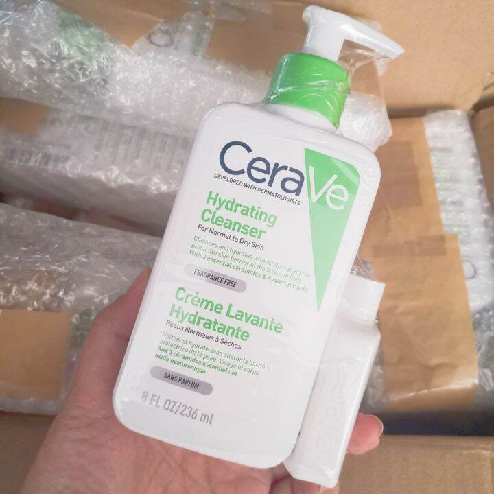 CeraVe skin-free foam cleanser mild cleansing moisturizing dry skin ...