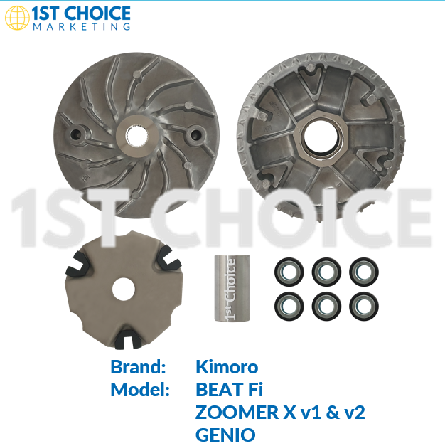 KIMORO Pulley Set (with Pulley, Drive Face, Back Plate, Collar, Flyball ...