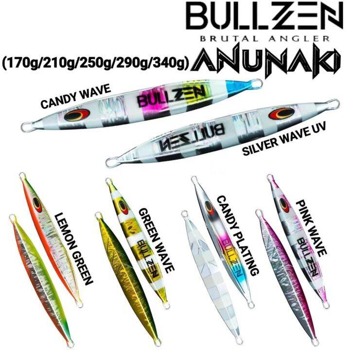 BULLZEN ANUNAKI SLOW JIG (170g/ 210g/ 250g/ 290g/ 340g) | Lazada