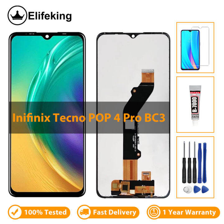 AAA+++ LCD For Inifinix Tecno Pop 4 Pro BC3 LCD Display Touch Screen ...