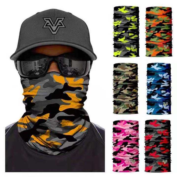 Camouflage Bandana Multifunction Head scarf tube Mask Outdoor Tactical ...