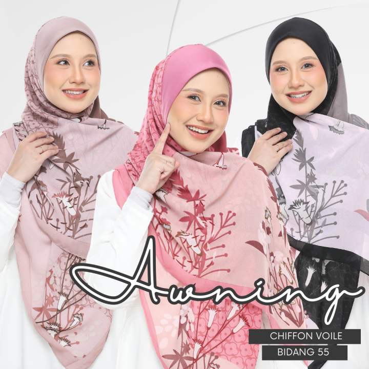 BAWAL AWNING SCUBA CORAK BIDANG 55 NEW ARRIVAL!!! | Lazada