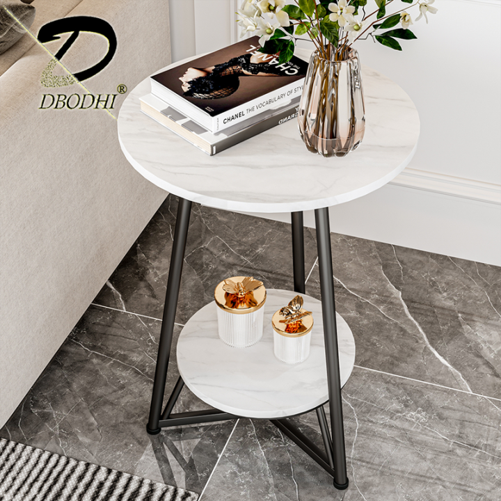 DBODHI Coffee table nordic Tulip White Small Round Table for small room ...