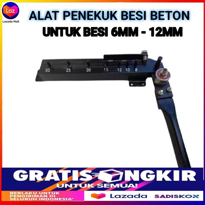 Alat tekuk besi beton 6 hingga 12 mm/ penekuk besi behel / tekukan besi ...