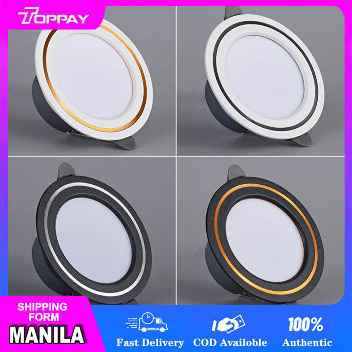 LED Ceiling Light Recessed Downlight 220V 5W/7W Pin Lights For Ceiling ...