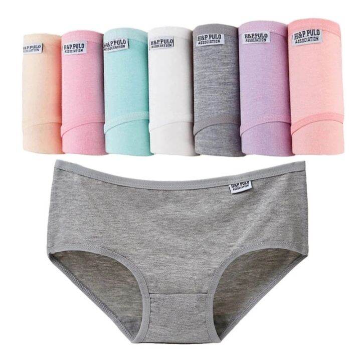 【Gesh department store 】 7 Pcs Underwear Women Plus Size Panties Girl ...